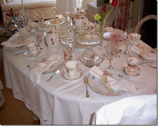Mary's Tea Cottage: A Tea Table Setting for Mid-Morning Brunch!